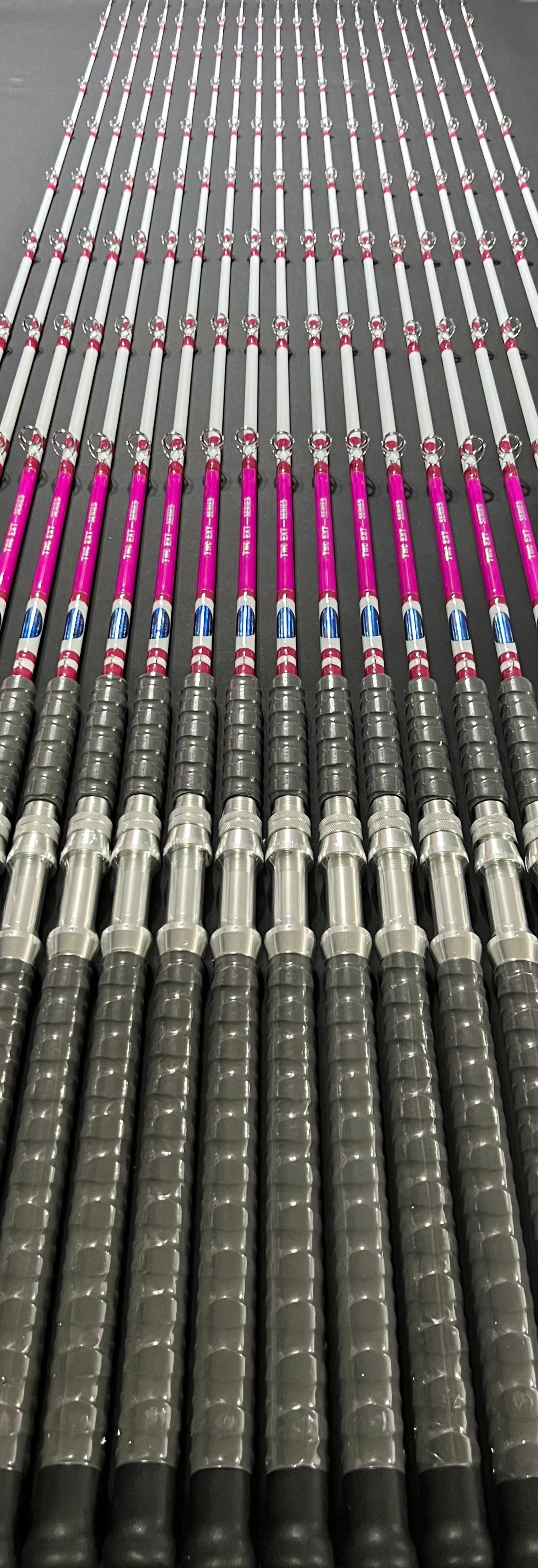 EXT White/Pink Rod - Blemished – Tangling With Catfish